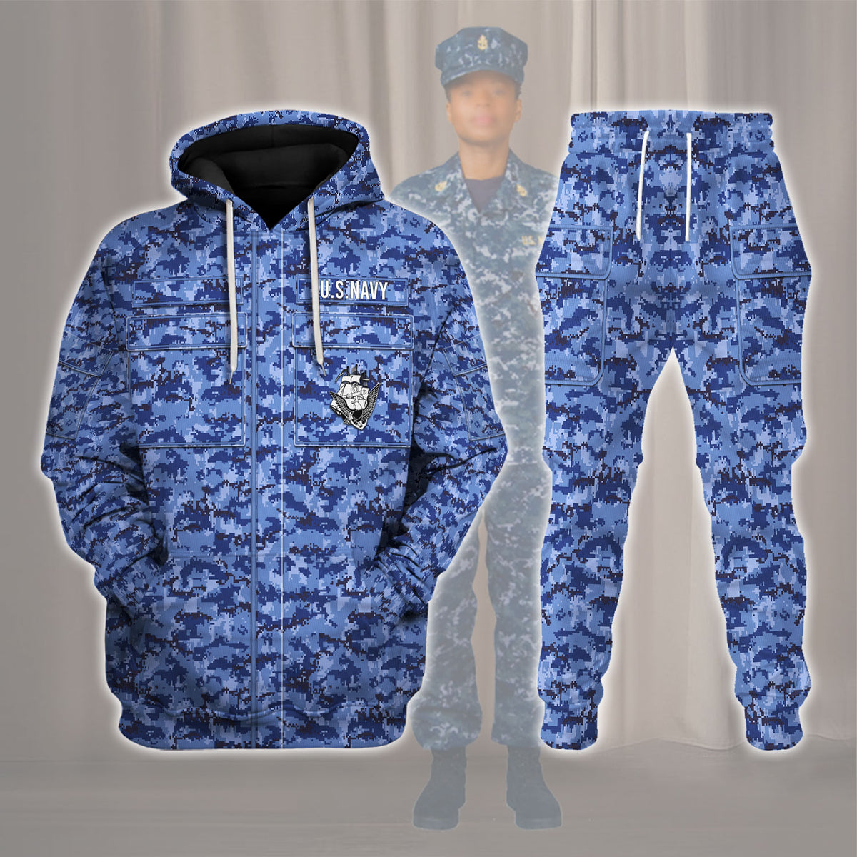MakerHuman American Camo NWU (Navy Working Uniform) - "Blueberry" (200 ...