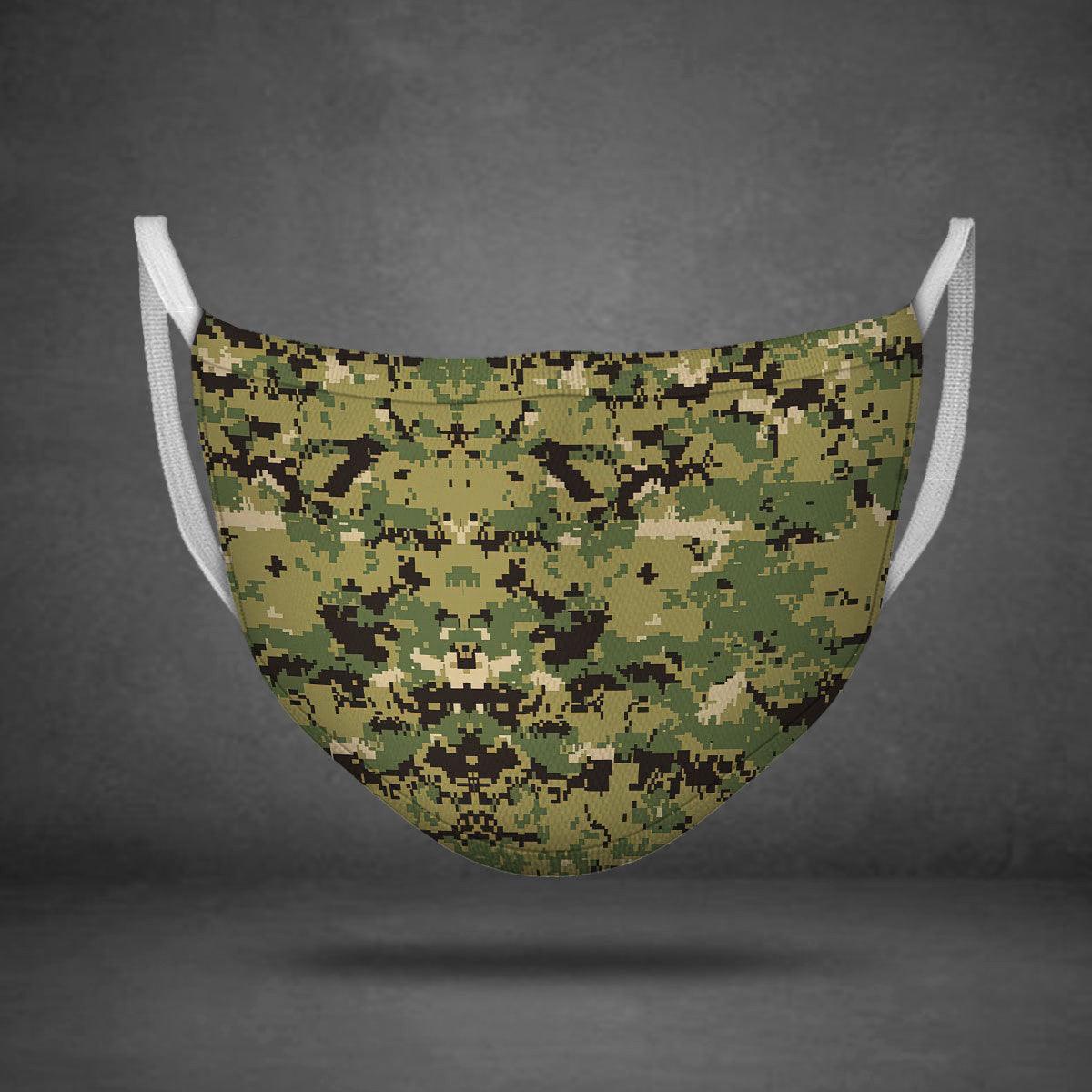 American Navy Working Uniform (NWU) Type III (AOR-2) Woodland Camo Fac ...