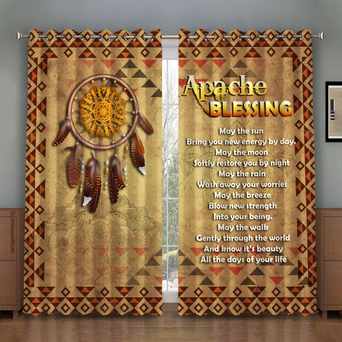 Apache Blessing Native American Window Curtains – makerhuman.com
