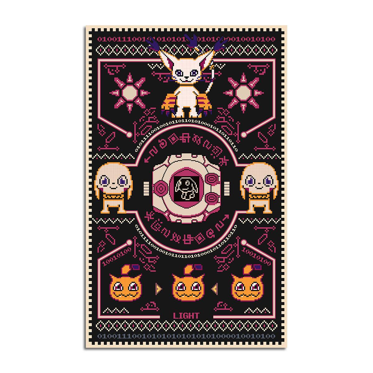 Gatomon Digimon - Angewomon Crest of Light Rug – makerhuman.com