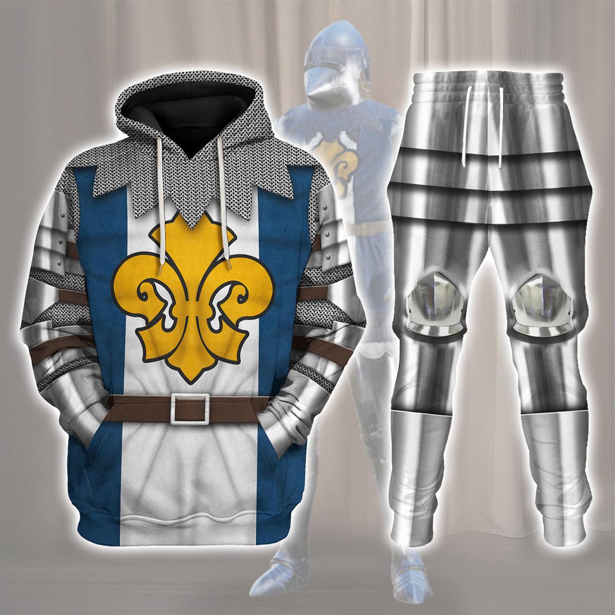 MakerHuman 14th Century French Knight Costume Hoodie Sweatshirt T-Shir ...