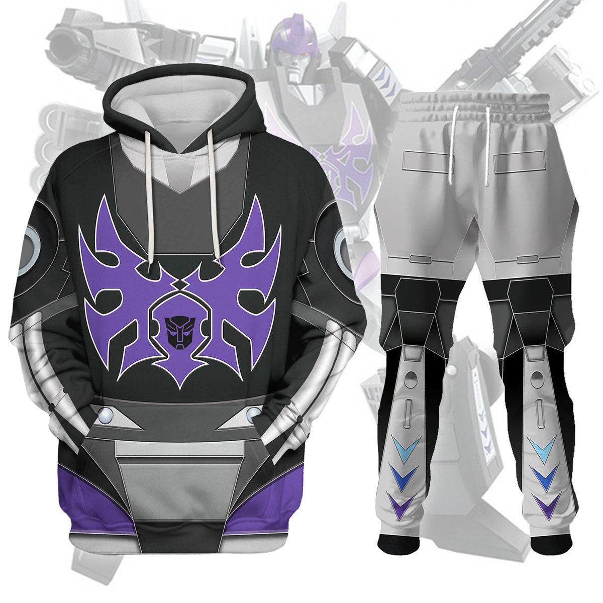 MakerHuman Black Hot Rodimus Costume Cosplay Hoodie Tracksuit ...