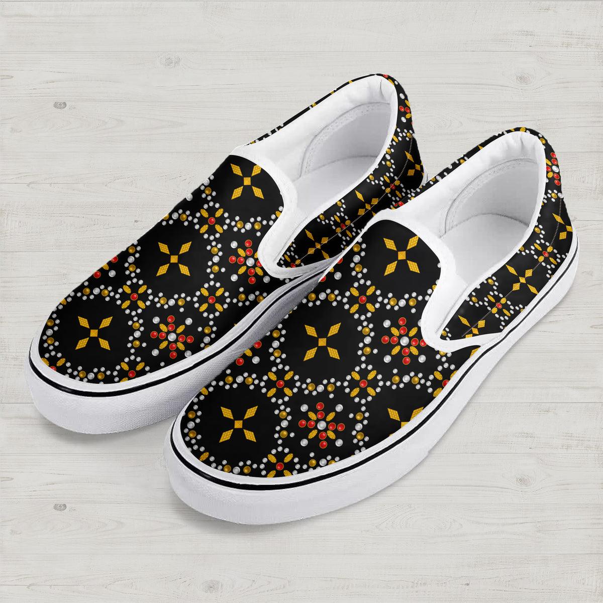 MakerHuman Elvis Black Conquistador Slip On Shoes – makerhuman.com