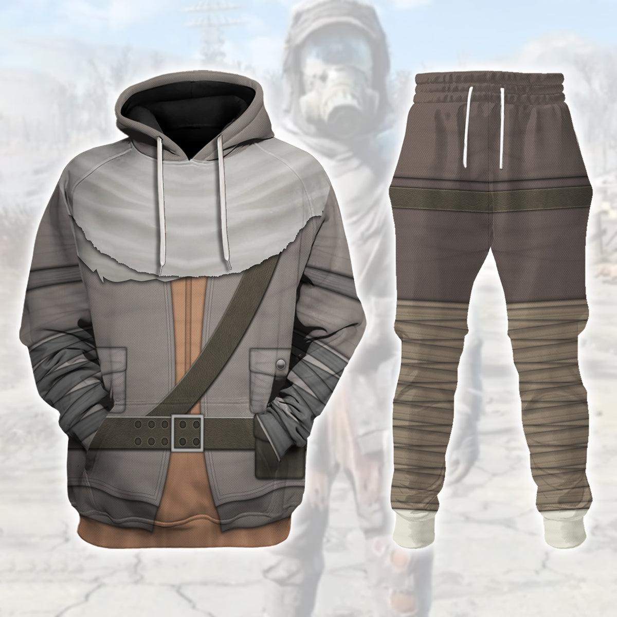 MakerHuman Fallout Tattered Field Jacket Hoodie Sweatshirt T-Shirt Tra ...