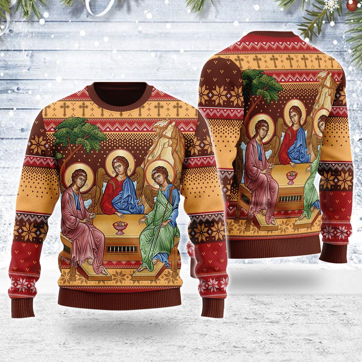 OodieGang Holy Trinity Christmas Sweater – makerhuman.com