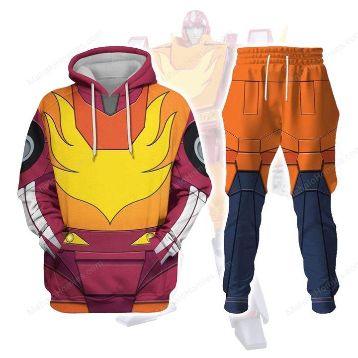 MakerHuman Hot Rodimus Costume Cosplay Hoodie Tracksuit – makerhuman.com