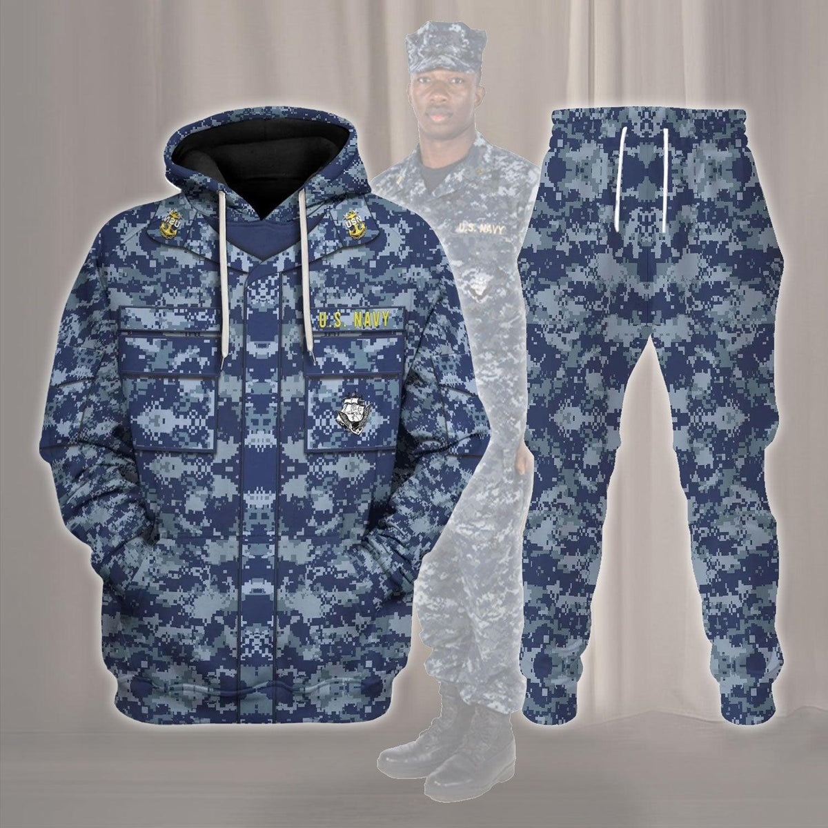 MakerHuman Personalized Rank and Branches United States Navy Working U ...