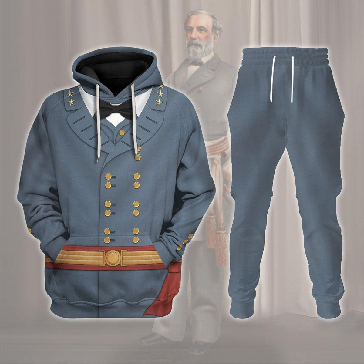 MakerHuman Robert E. Lee American Confederate General Costume Hoodie S ...