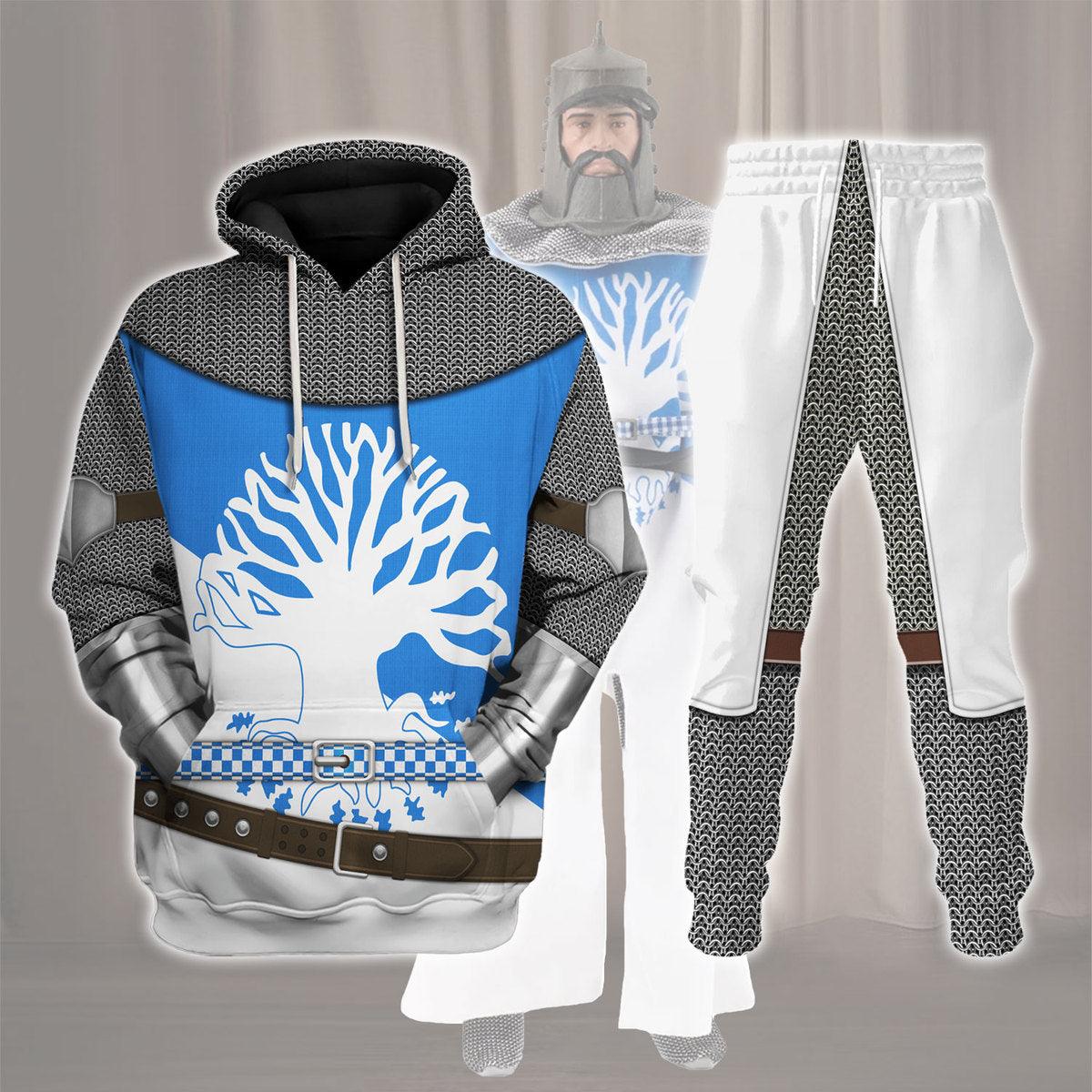 MakerHuman Sir Bedevere Knight Costume Hoodie Sweatshirt T-Shirt Track ...