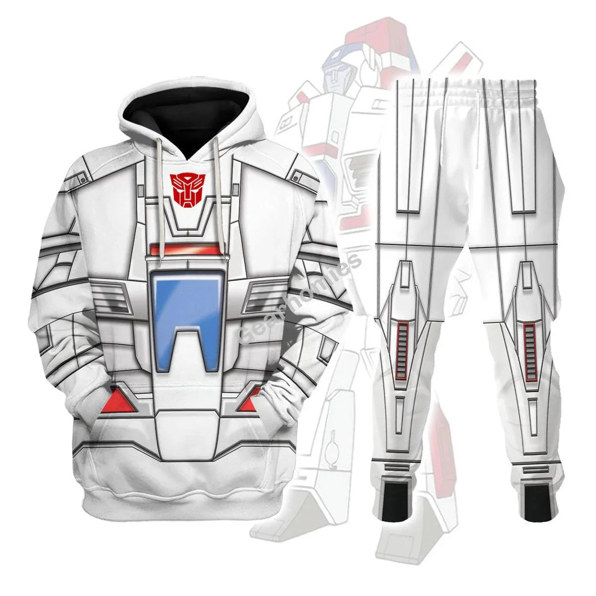 MakerHuman Skyfire Jetfire G1 Transfomers Robot Costume Hoodie Sweatsh ...