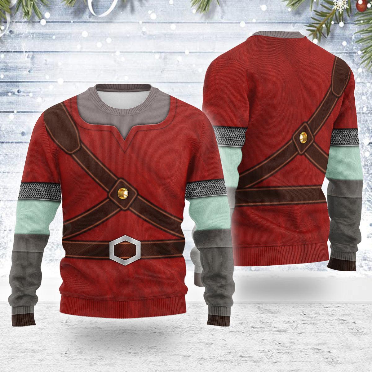 Knights of Skyloft Red Themed Costume Unisex Christmas Wool Sweater ...