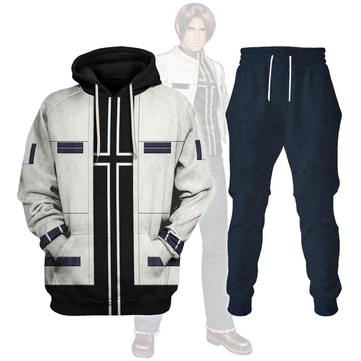 Kyo Kusanagi The King of Fighters Hoodie T-shirt Sweatpants Cosplay ...