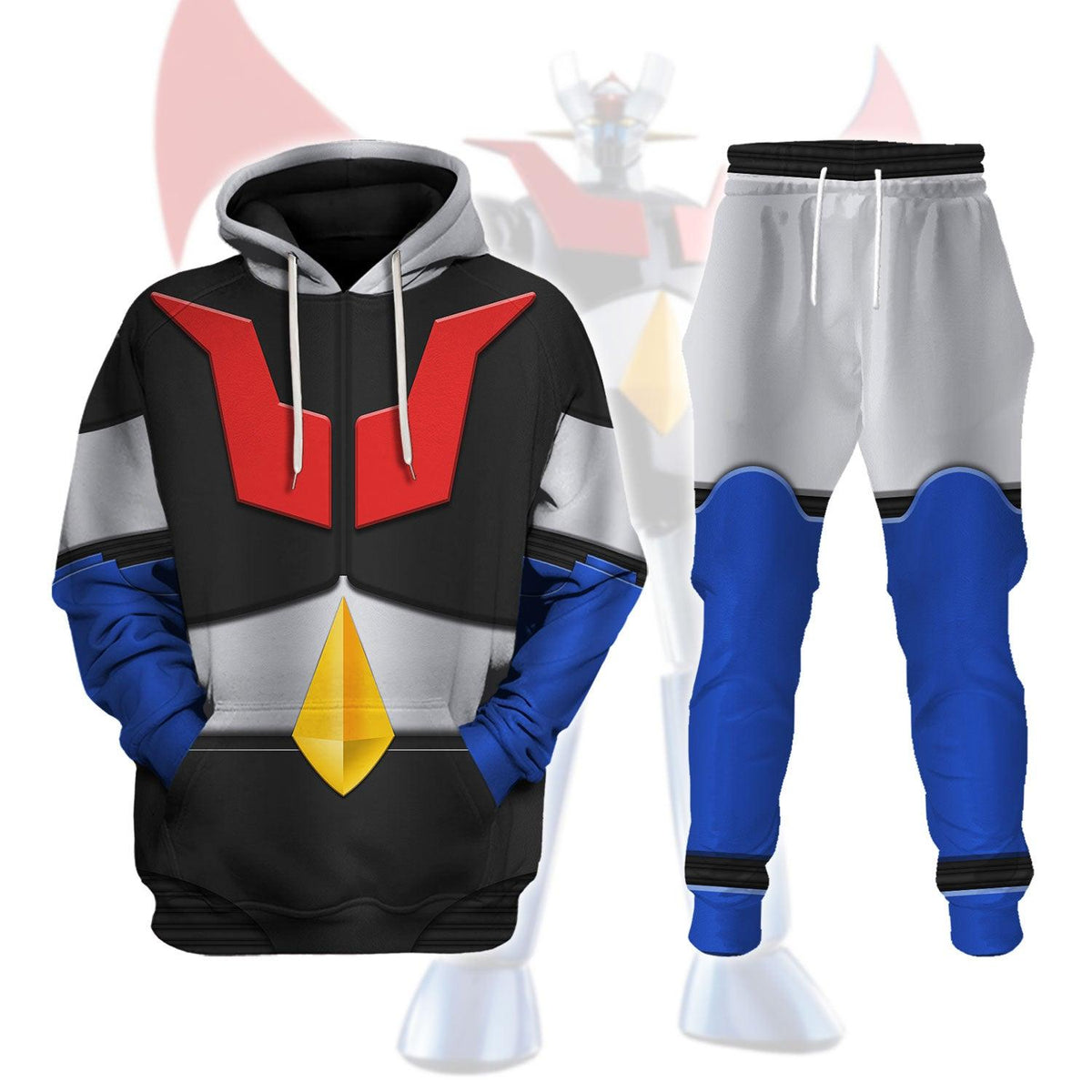 Mazinger Z Tranzor Z Cosplay Costumes: Hoodies, T-Shirts, and Tracksui ...