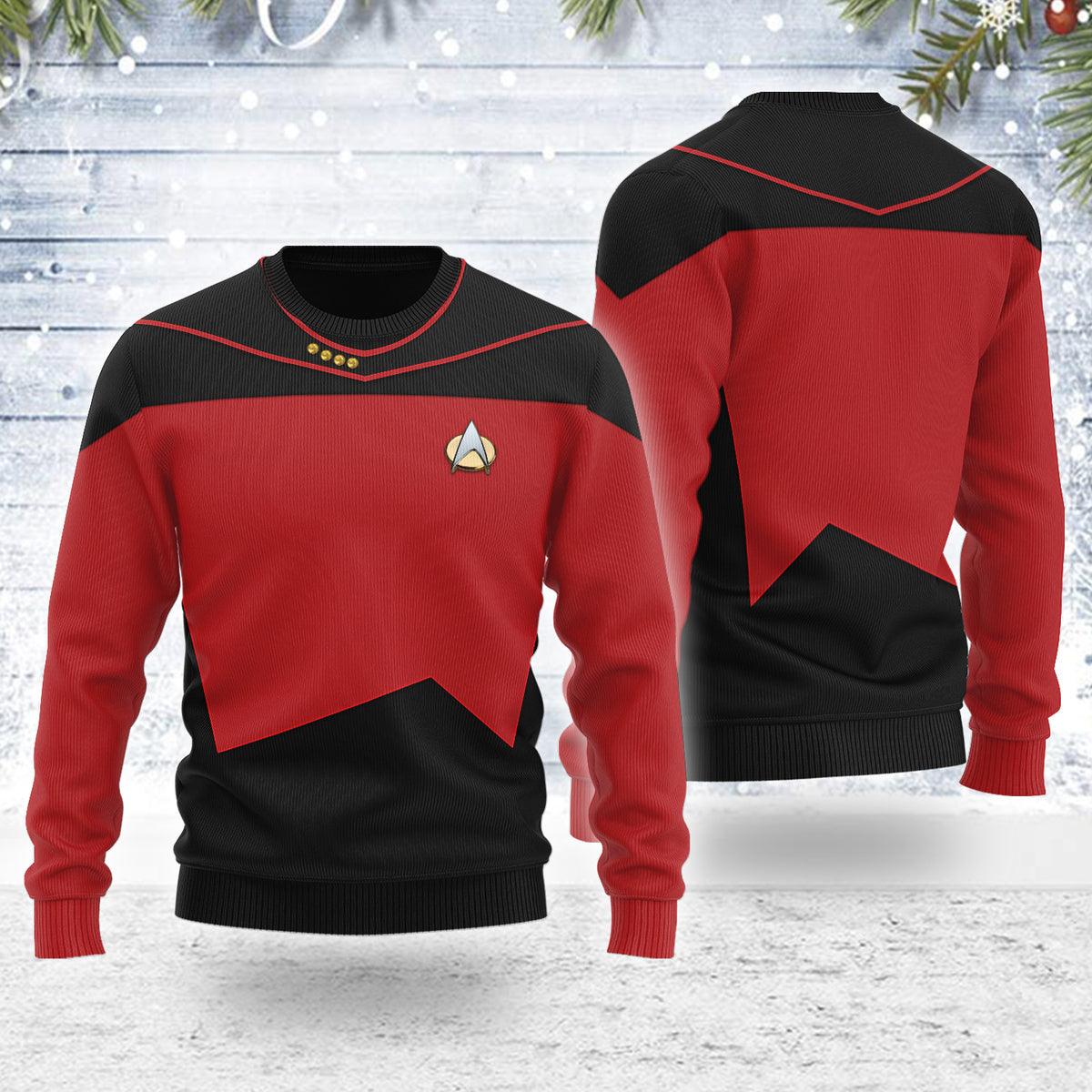 Picard The Next Generation Themed Costume Christmas Wool Sweater ...